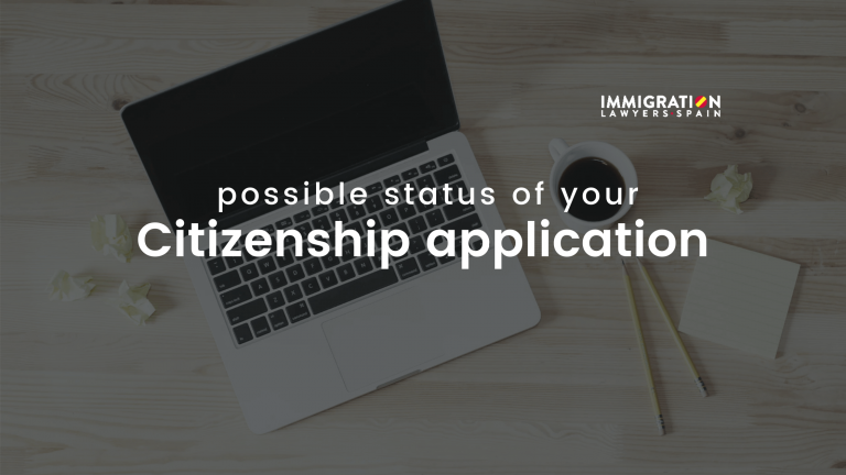 Which are the possible status of your citizenship application?